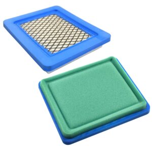 hqrp 2-pack filter with pre-filter compatible with husqvarna 917.375810, 917.375820, 917.375830, 917.375840 917.375350, 917.375361, 917.375363, 917.375940, 917.375950 lawn mower engine