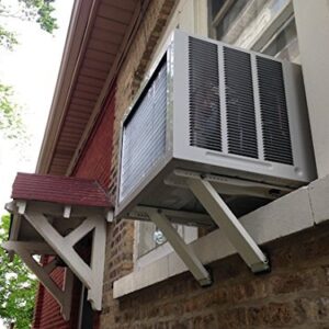 Universal Window Air Conditioner & Heat Pump Bracket - Heavy-Duty Window AC Support - Support Air Conditioner Up to 180 lbs. - for 12000 BTU AC to 24000 BTU AC Units (Heavy Duty)