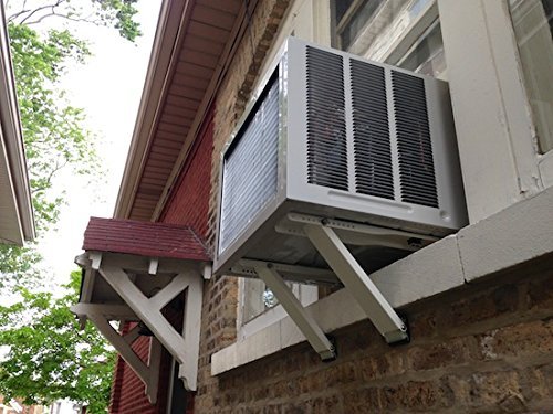 Universal Window Air Conditioner & Heat Pump Bracket - Heavy-Duty Window AC Support - Support Air Conditioner Up to 180 lbs. - for 12000 BTU AC to 24000 BTU AC Units (Heavy Duty)