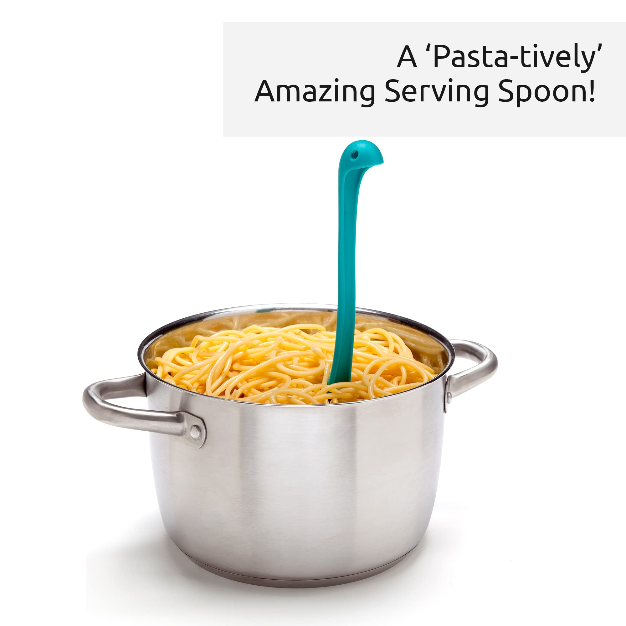 OTOTO Pasta Spoon & Spaghetti Spoon - Cooking Gadgets, Cooking Gifts, Cool Kitchen Gadgets, Cool Gifts, Cute Kitchen Accessories, Funny Gifts, Random Stuff