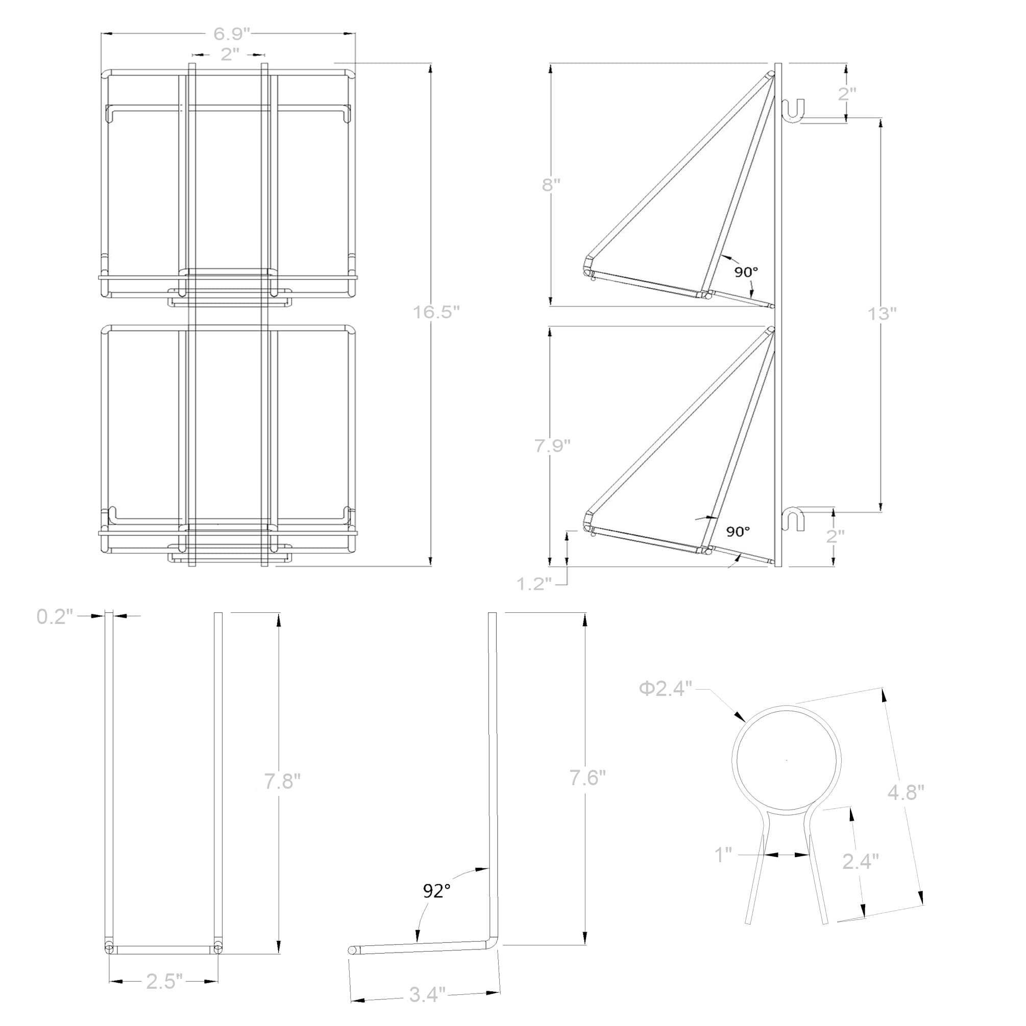 FixtureDisplays® DVD Book CD Spinner Rack Post Card Greeting Card Birthday Card Display.Pocket Size: 6.54"Wide X 7.5"High, 8 Pockets. 1113-BK28