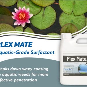 Plex Mate Aquatic Surfactant for Herbicides – Quart- Non-Ionic, Increase Product Coverage, Increase Product Penetration, Increase Product Effectiveness