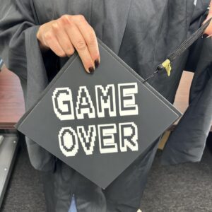 Game Over Grad Cap Topper, Grad Cap Decorations or Graduation Accessories