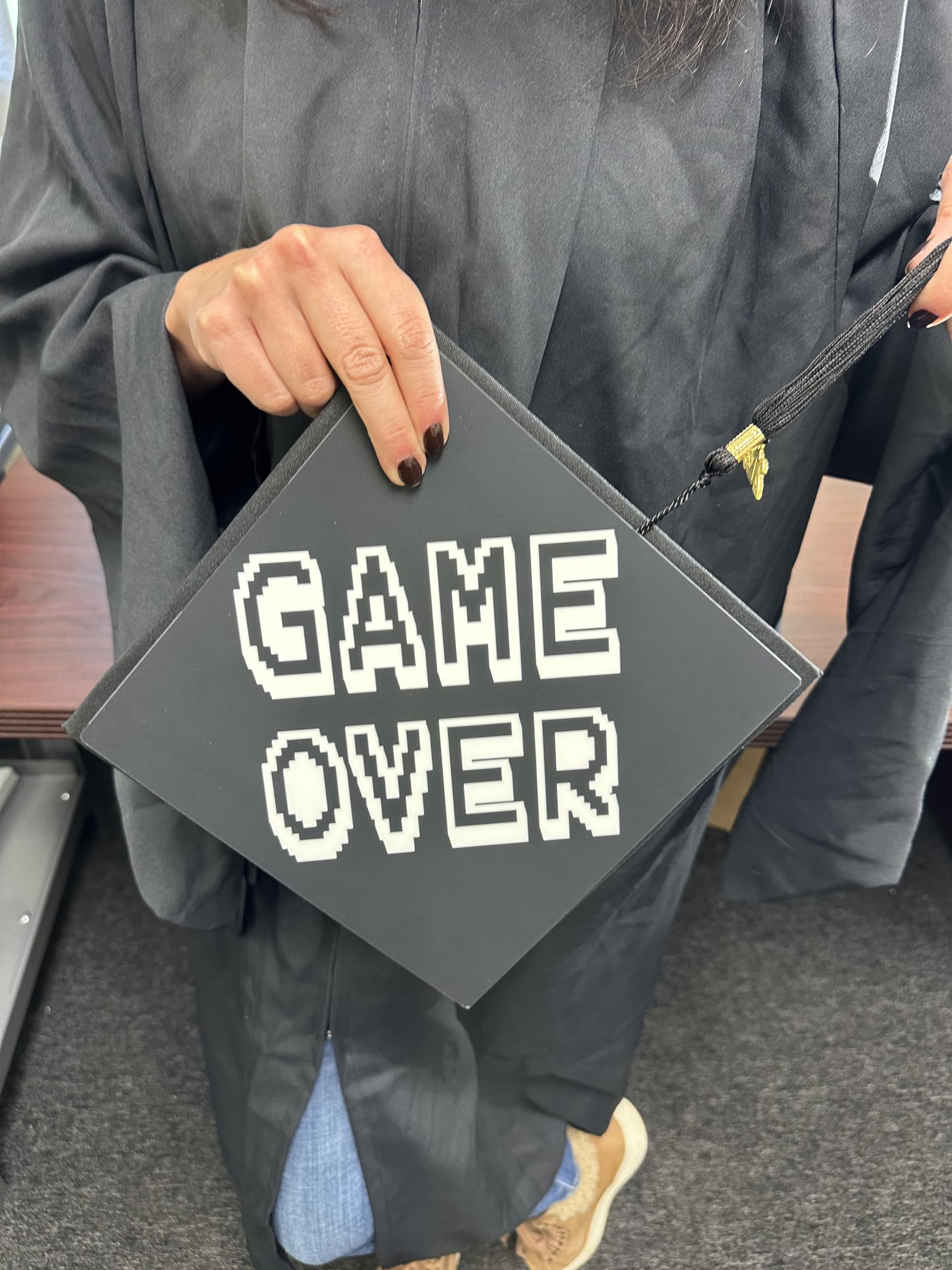 Game Over Grad Cap Topper, Grad Cap Decorations or Graduation Accessories