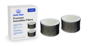 fette filter -2 humidifier filters compatible with holmes & sunbeam humidifier filter a, hwf62 hwf62cs hwf62d (pack of 2)