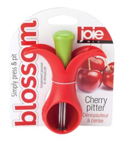 joie blossom cherry pitter, red and green, 1 count