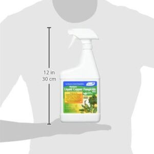 Monterey Liquid Copper Fungicide RTU - Organic Gardening Fungicide for Flowers, Fruits, & Vegetables - 32 oz