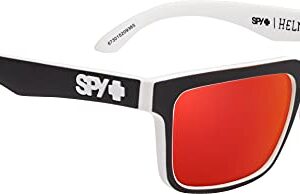 SPY Helm Whitewall - HD Plus Gray Green with Red Spectra Mirror