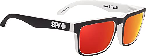 SPY Helm Whitewall - HD Plus Gray Green with Red Spectra Mirror