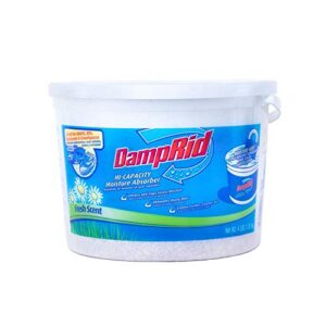 damprid fg50t moisture absorber 4 lb. hi-capacity bucket-for fresher, cleaner air in large spaces-2 pack, 4-pound, white, 2 count