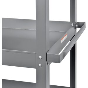 Global Industrial Multi-Level Steel Shelf Truck, 4 Shelves, 800 Lb. Capacity, 36"L x 24"W x 60"H