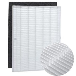 Nispira 5500 C535 115115 Filter Replacement For Winix Air Purifier True HEPA Carbon 6300, P300, 5300, 5300-2, 6300-2, AM90, C909, 9800 Electrolux Fellowes EL490A EL491A AP-300PH EL017 9370101, 1 Set