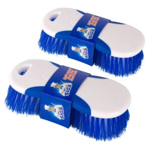 mr.siga multi purpose heavy duty scrub brush - pack of 2