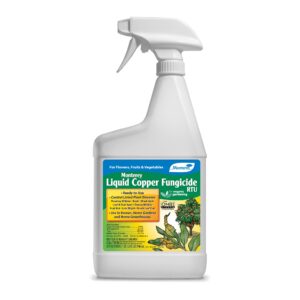 monterey liquid copper fungicide rtu - organic gardening fungicide for flowers, fruits, & vegetables - 32 oz