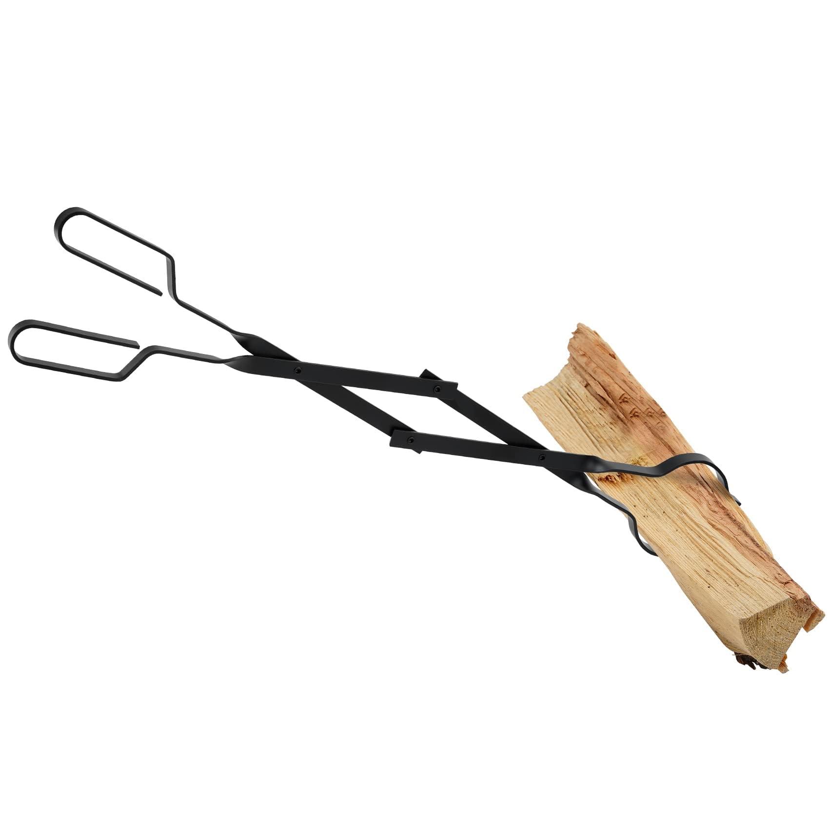 Stanbroil Outdoor Campfire Fireplace Tongs, 26" Long, Log Grabber, Black