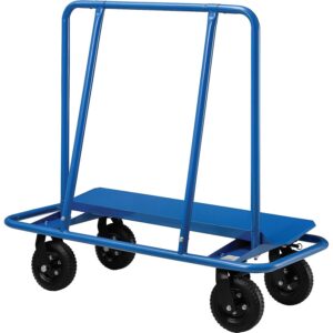 global industrial sheet rock drywall cart 8" no flat wheels 2400 lb. capacity, 47-1/2"l x 21-1/2"w x 46-1/4"h