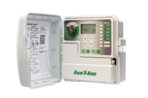 rain bird sst1200out simple-to-set indoor/outdoor sprinkler/irrigation timer/controller, 12-zone/station (this new/improved model replaces sst1200o),gray/green