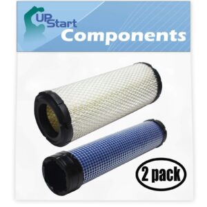 2-pack replacement for john deere z920m air filter & inner air filter - compatible with john deere 2508304-s inner air filter & 2508301-s filter