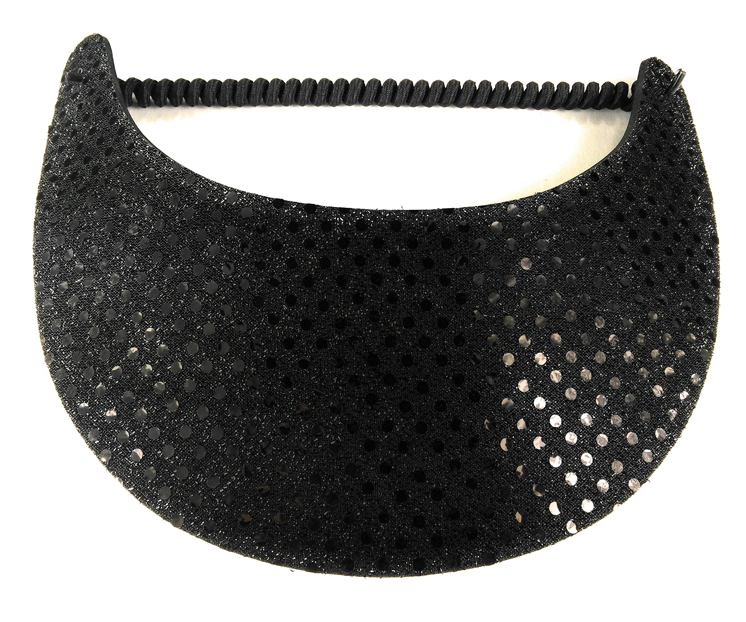 Clarke Glitz Confetti Foam Visor (Black/Black)