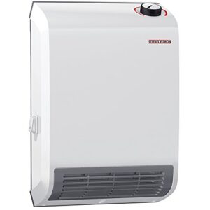 stiebel eltron 236304 ck trend wall-mounted electric fan heater, 1500w, 120v white