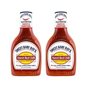 sweet baby ray's, wing sauce & glaze, sweet chili, 16oz bottle (pack of 2)