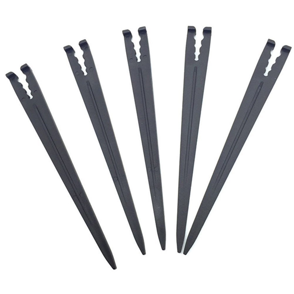 cozyou 50 Pcs Irrigation Support Stakes for 1/4-Inch Drip Tubing