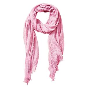 hadley wren women's lightweight summer insect shield scarf, classic light pink, one size