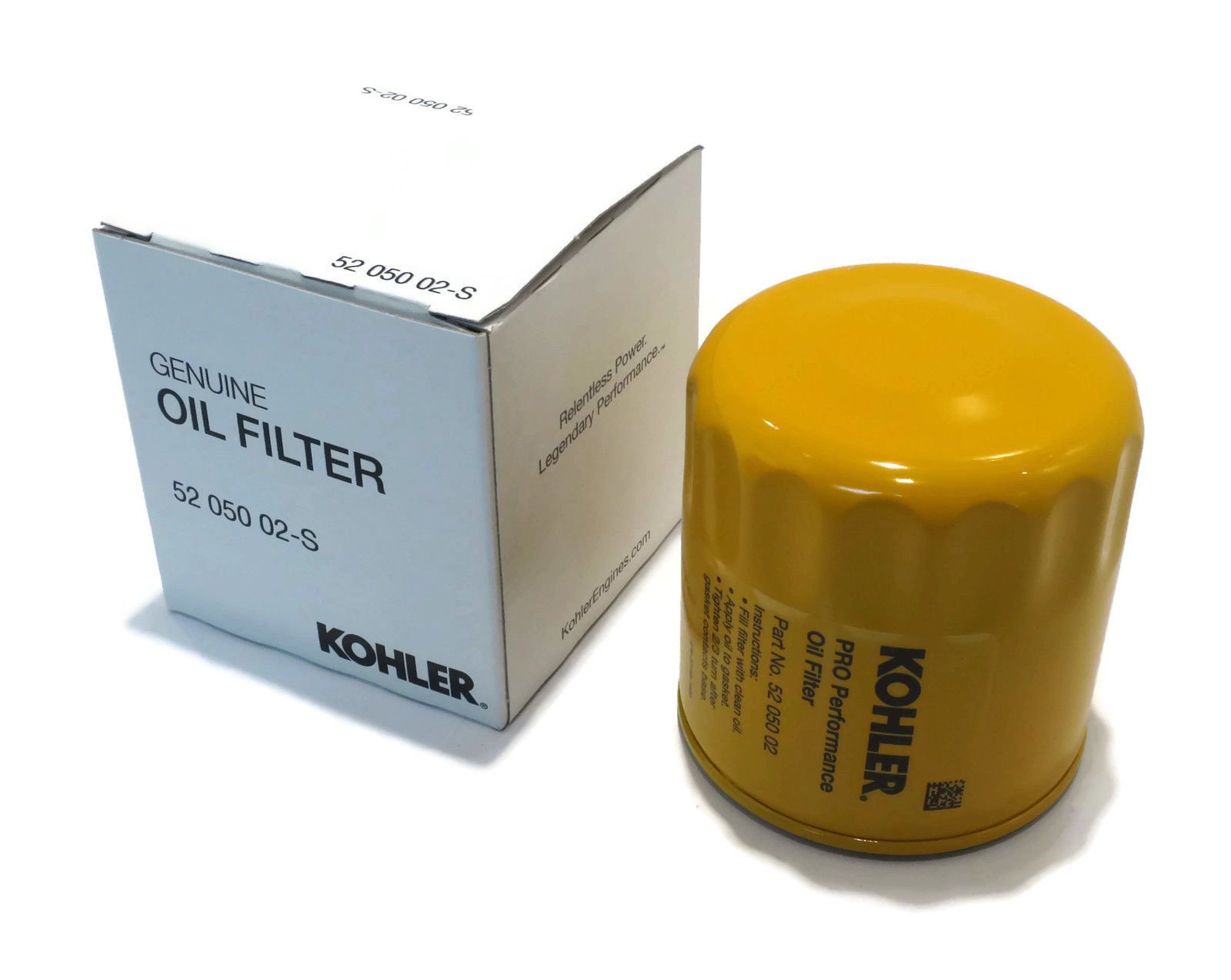 Kohler Genuine OEM Oil Filter 52 050 02-S, 5205002-S for Small Gas Engine Lawn Mower