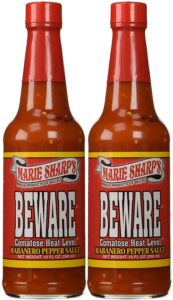 marie sharps beware comatose heat level habanero pepper sauce,10oz (pack of 2)