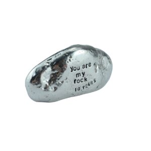 Pirantin 10th Anniversary 100% Tin You are My Rock Gift Idea - Solid Metal Heavy Rock Gift for 10 Year Anniversary