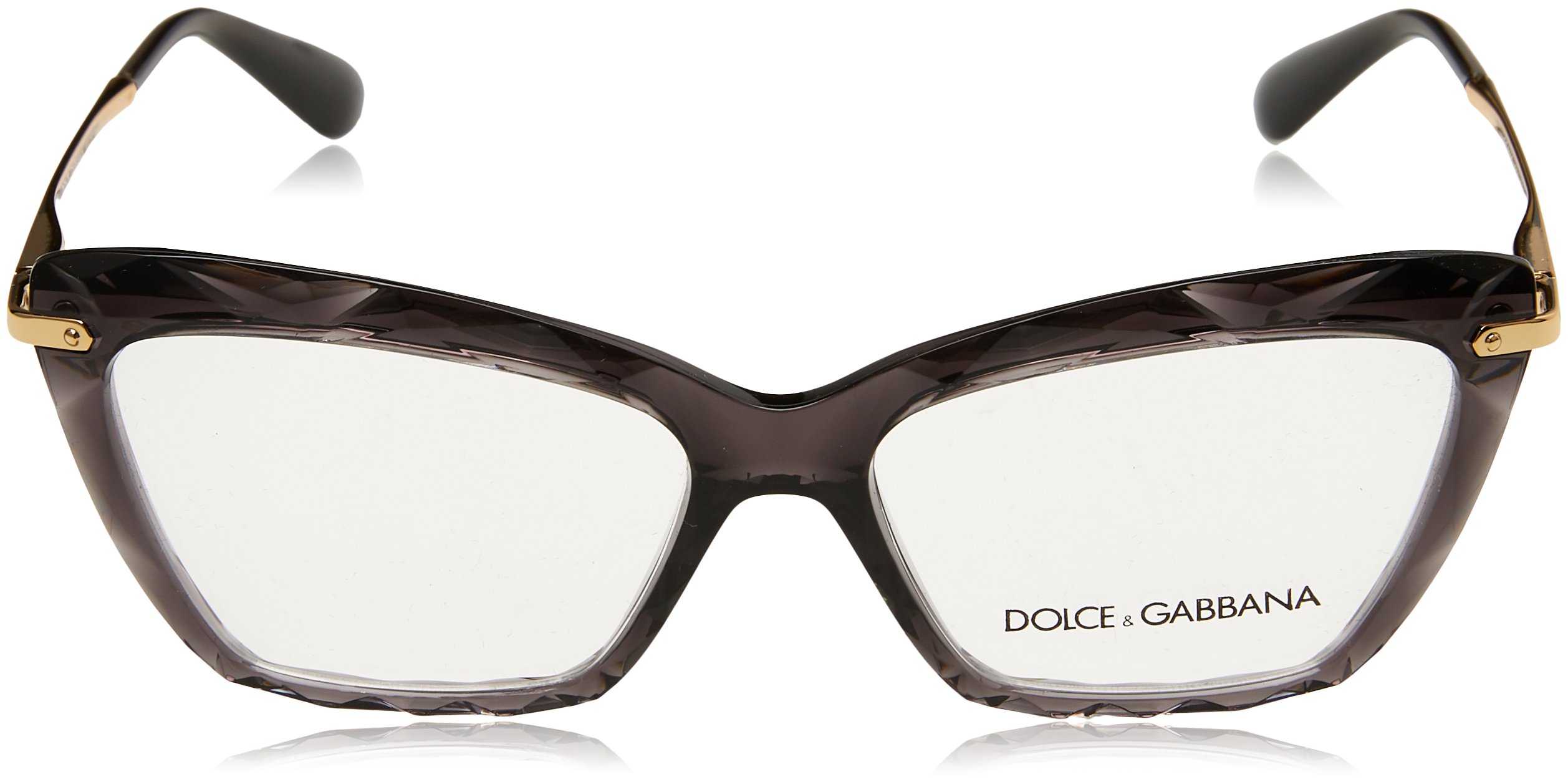 Dolce & Gabbana Dolce & Gabanna Transparent Grey Woman Cat Eye Eyeglasses