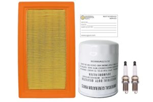 ugp replacement maintenance kit for 14kw-22kw 999cc standby generators 2013-air filter, oil filter and spark plugs (air, oil and 491055t-u spark plugs)