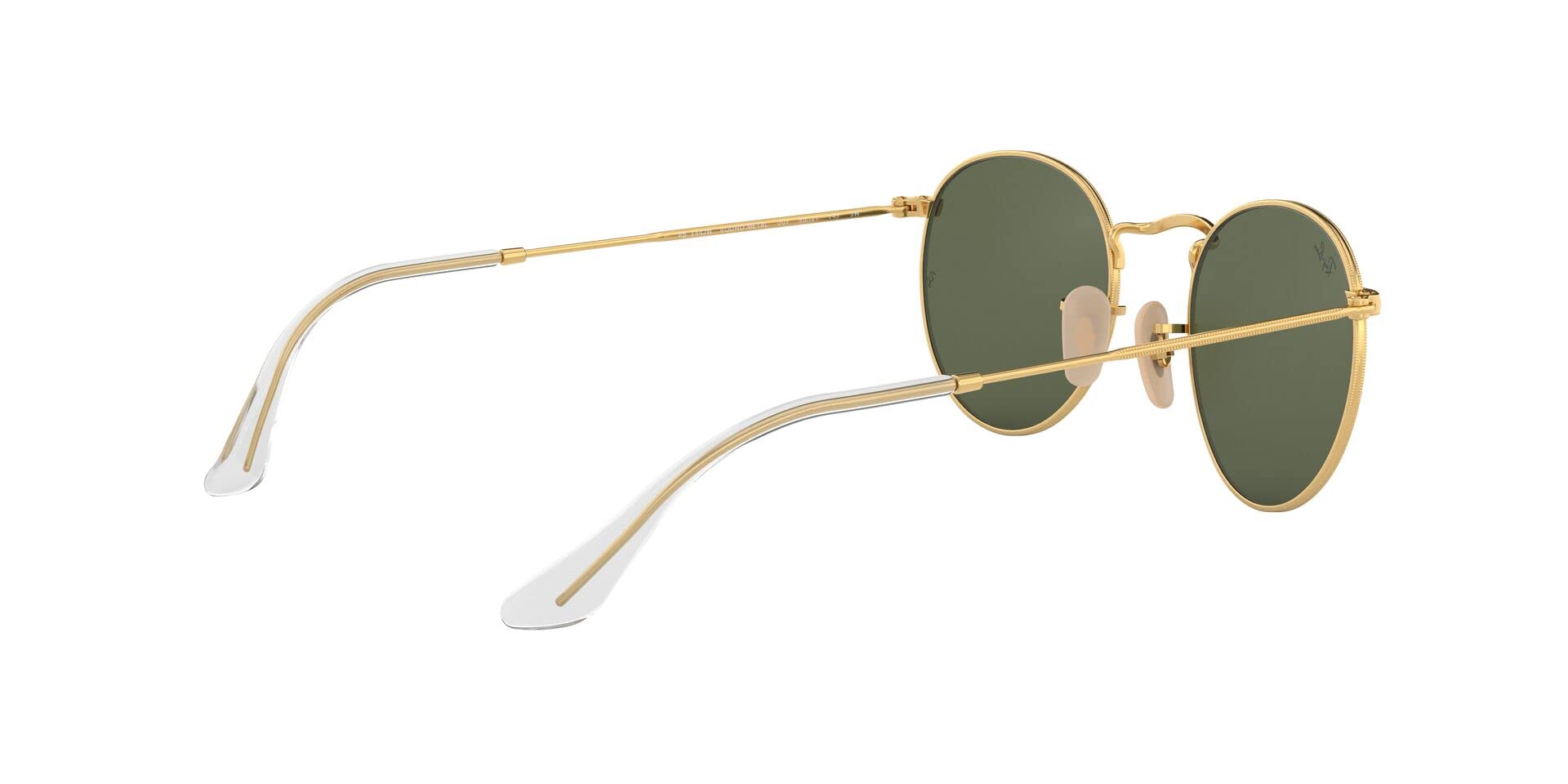 Ray-Ban RB3447N Round Flat Lens Sunglasses, Gold/G-15 Green, 50 mm