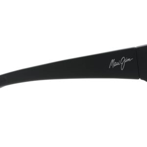 Maui Jim Men's and Women's Big Wave Polarized Wrap Sunglasses, Black Matte/Neutral Grey, Extra large