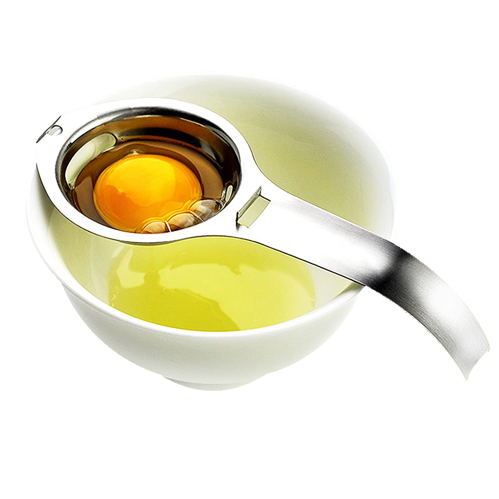 Egg Separator Egg Yolk White Filter Food Grade Egg Divider Stainless Steel Egg Sieve Kitchen Gadget Cooking/Baker Tool Egg Extractor