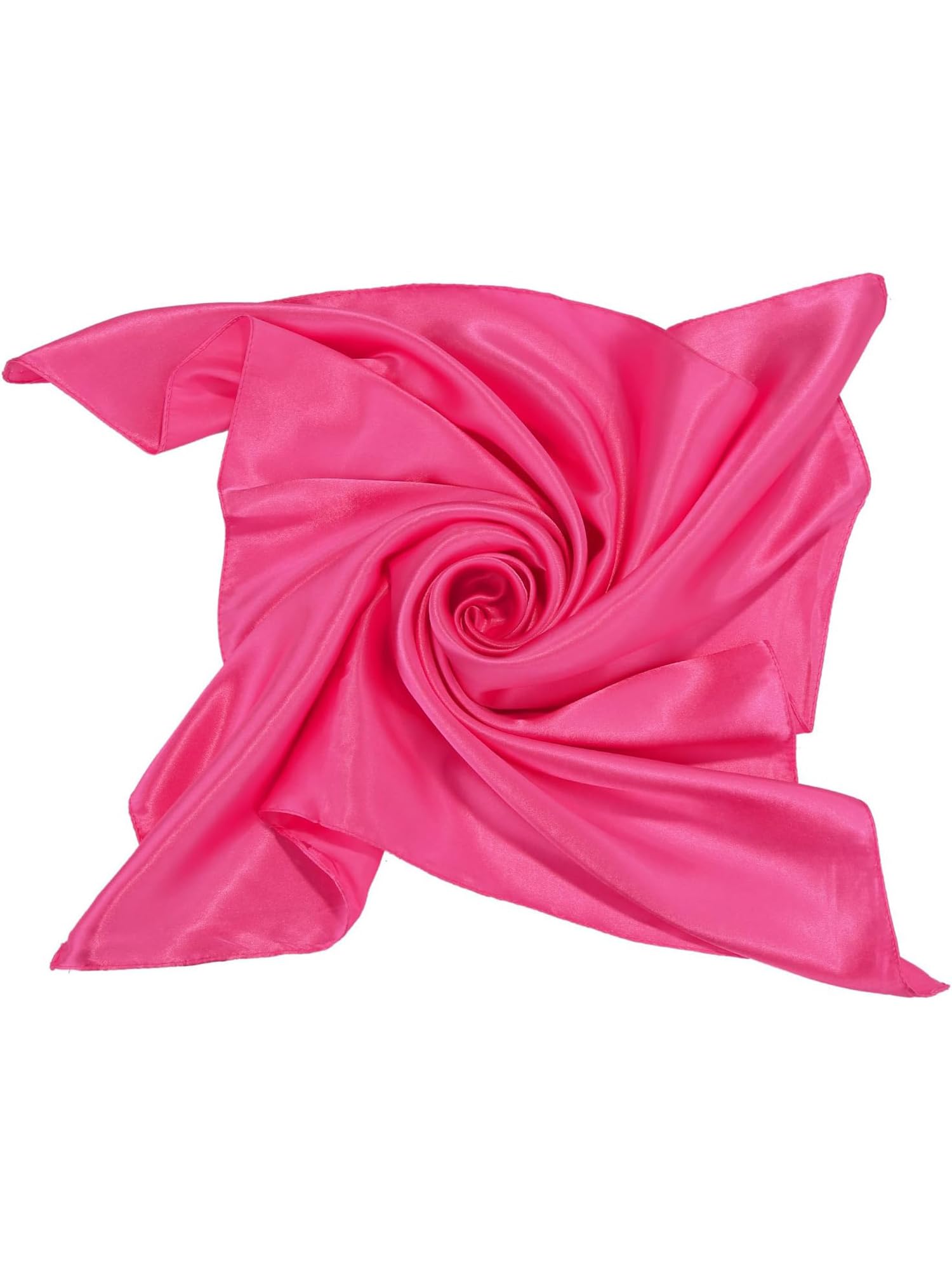 SATINIOR Chiffon Scarf Square Neck Scarf Handkerchief Retro Satin Ribbon Scarf for Women Girls