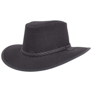 american hat makers soaker hat — mesh sun hat for men and woman (black, large)