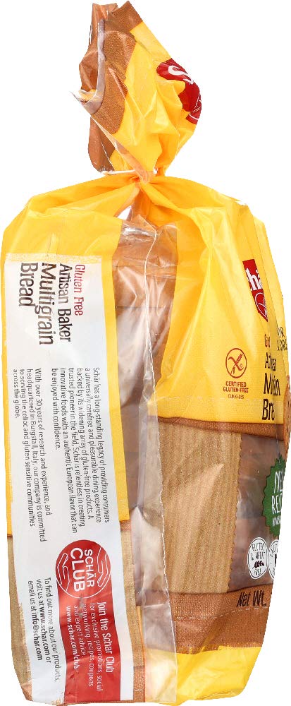 Schar NEW Gluten Free, Artisan Baker 10 Grains & Seeds Bread, 13.6 oz (Pack of 3)