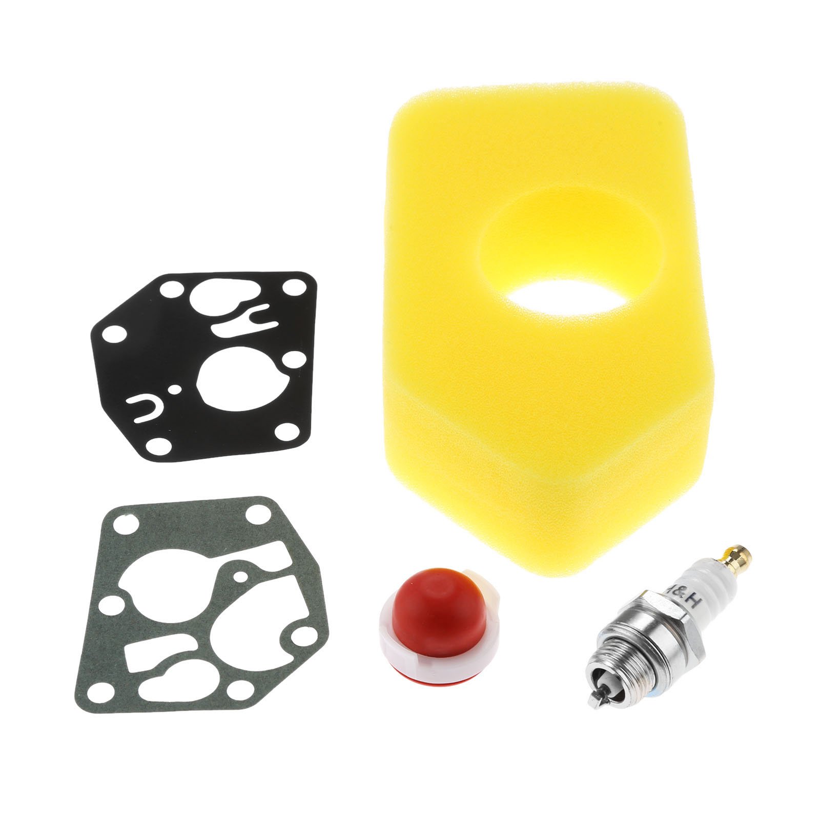 795083 Carb Diaphragm Gasket Air Filter Primer Bulb L7T Spark Plug Replacement for Briggs&Stratton 698369 694394