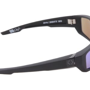 Spy Optic Dirty Mo Sunglasses Matte Black w/Happy Bronze Polarized Green Spectra Lens + Sticker