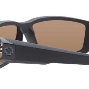 Spy Optic Dirty Mo Sunglasses Matte Black w/Happy Bronze Polarized Green Spectra Lens + Sticker