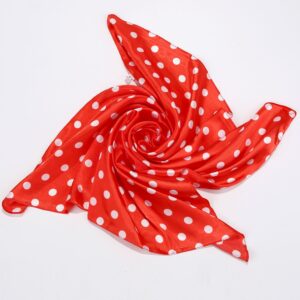 SATINIOR 1950s Chiffon Scarf Chiffon Scarf Square Handkerchief Neck Scarf Satin Ribbon Scarf Hair Tie for Women