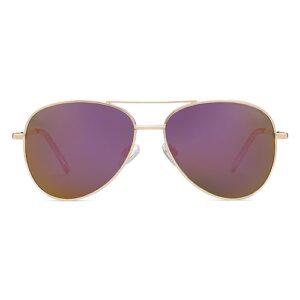 peepers by peeperspecs womens ultraviolet reading sunglasses, pink/gold, +2.00