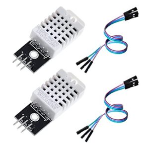 hiletgo 2pcs dht22/am2302 digital temperature and humidity sensor module temperature humidity monitor sensor replace sht11 sht15 for arduino electronic practice diy