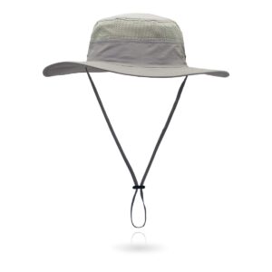 jane shine outdoor sun hat bucket hats for women sun protection mesh cap quick-dry upf 50+ light gray