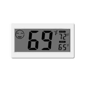 digital thermometer indoor hygrometer room temperature monitor humidity gauge with big screen stand wall hanging magnet greenhouse house kitchen car