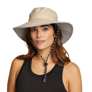 eddie bauer women's exploration upf wide brim hat, putty, l/xl