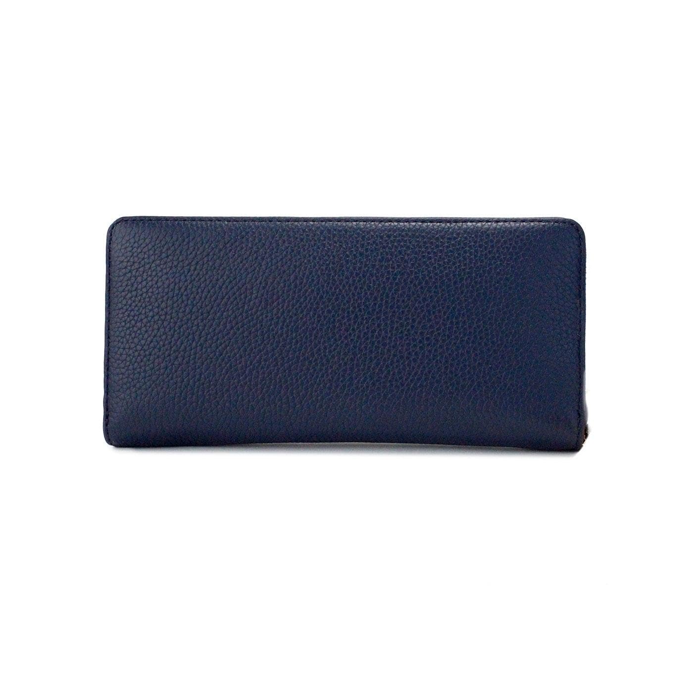 Michael Kors Contiental Wallet, Navy Gold