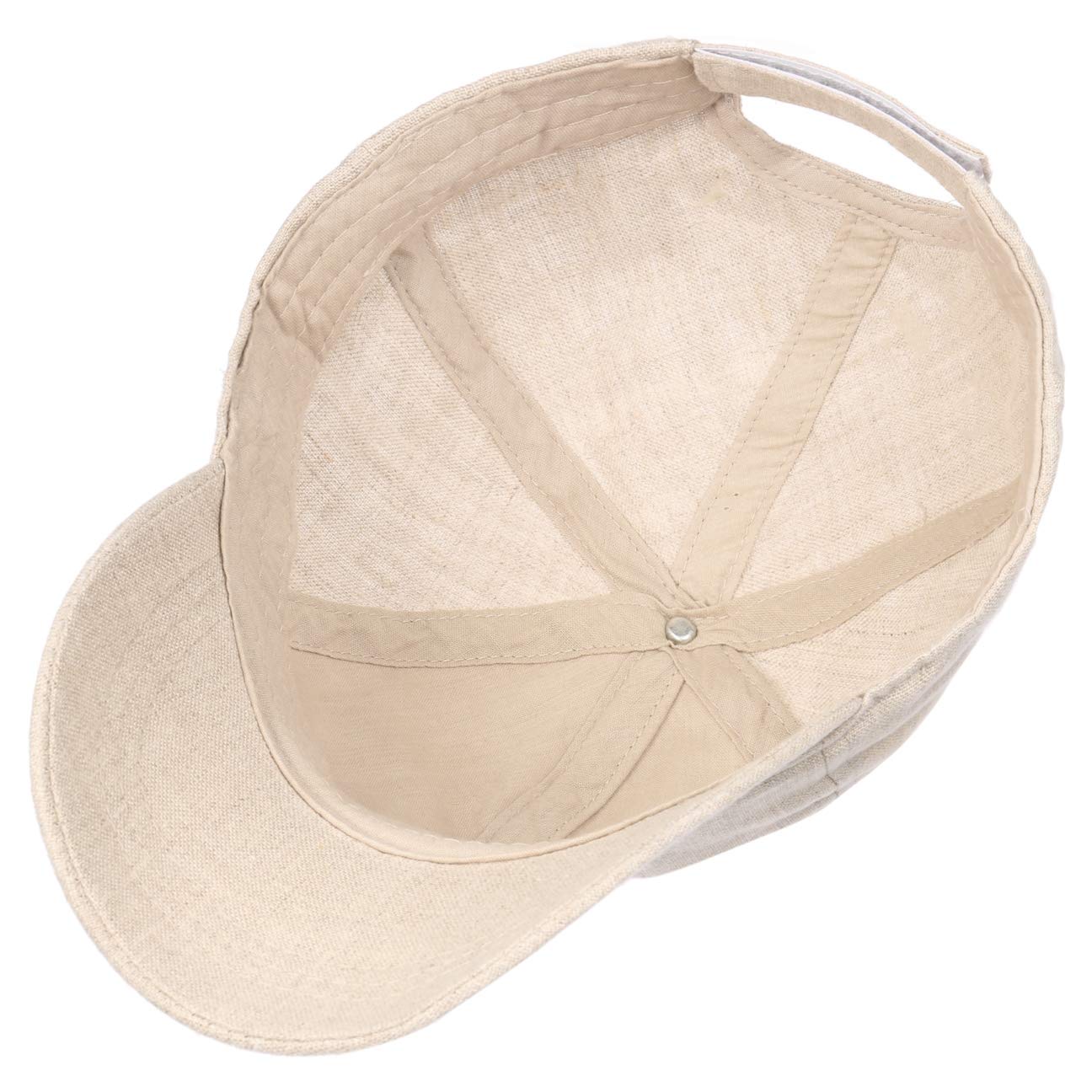 Lipodo Linen Cap Women/Men Beige One Size