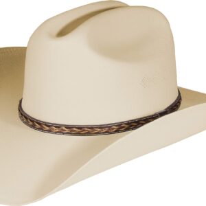 Enimay Western Cowboy & Cowgirl Hat Pinch Front Wide Brim Style (Large | X-Large, Classic Sand)